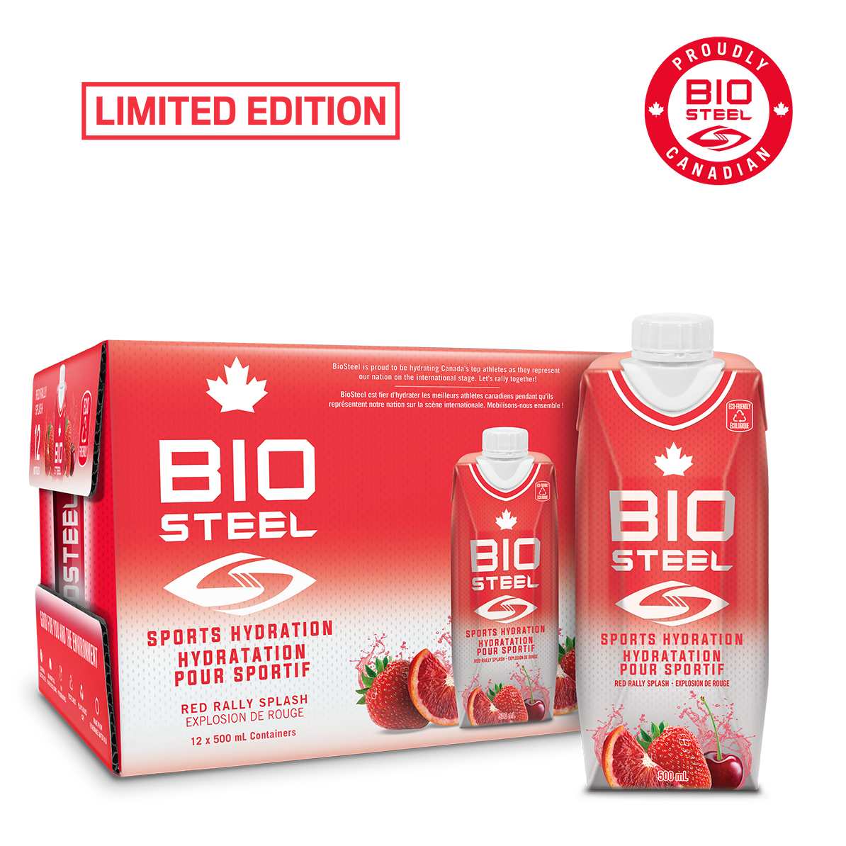 Sports Drink / Red Rally Splash - 12 Pack – BioSteel – Canada