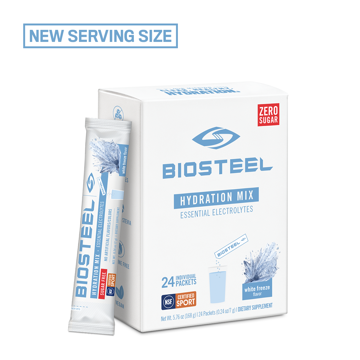 HYDRATION MIX / White Freeze - 24 Serving Packets – BioSteel – Canada